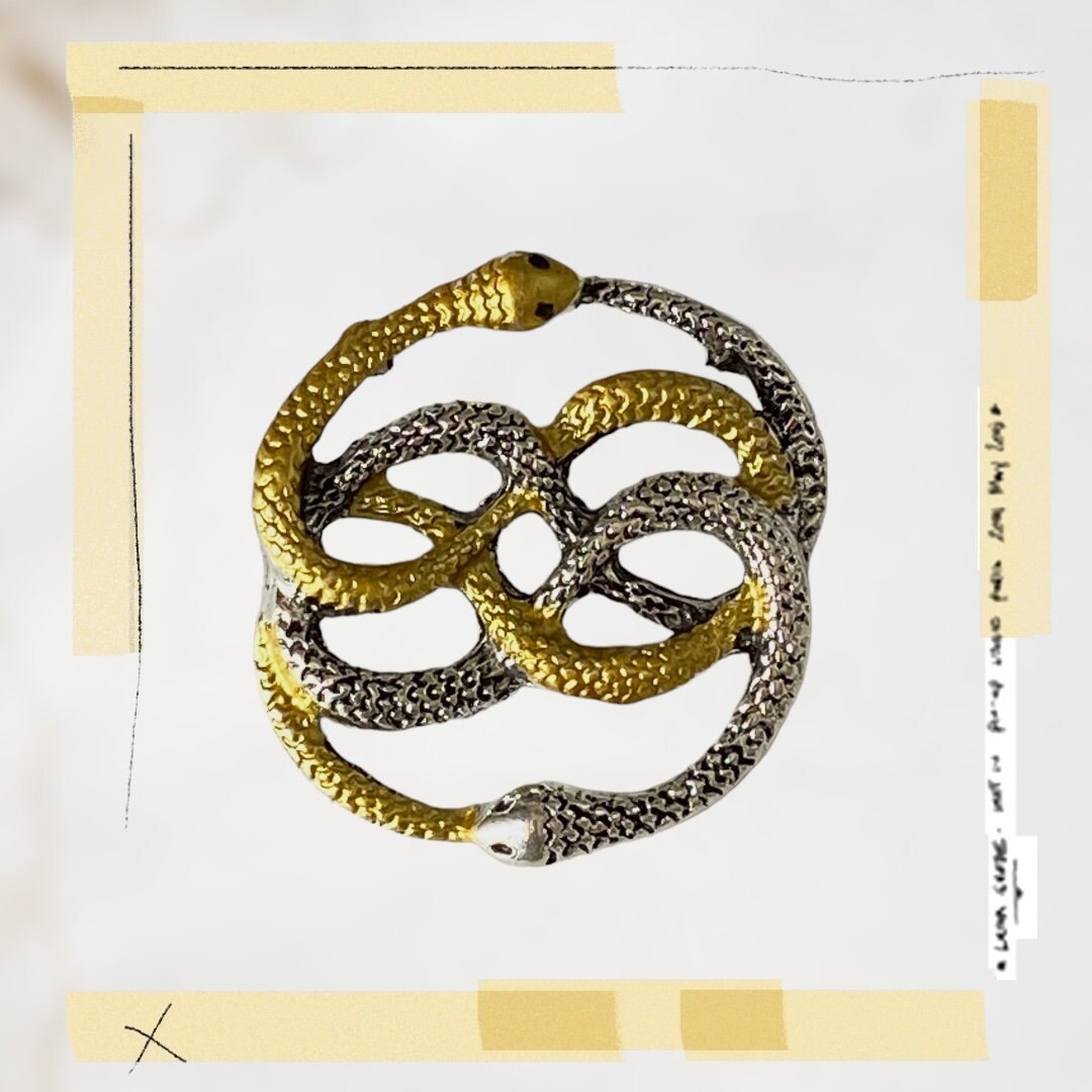 Up-cycled Twisted Snakes Needle Minder - Etsy