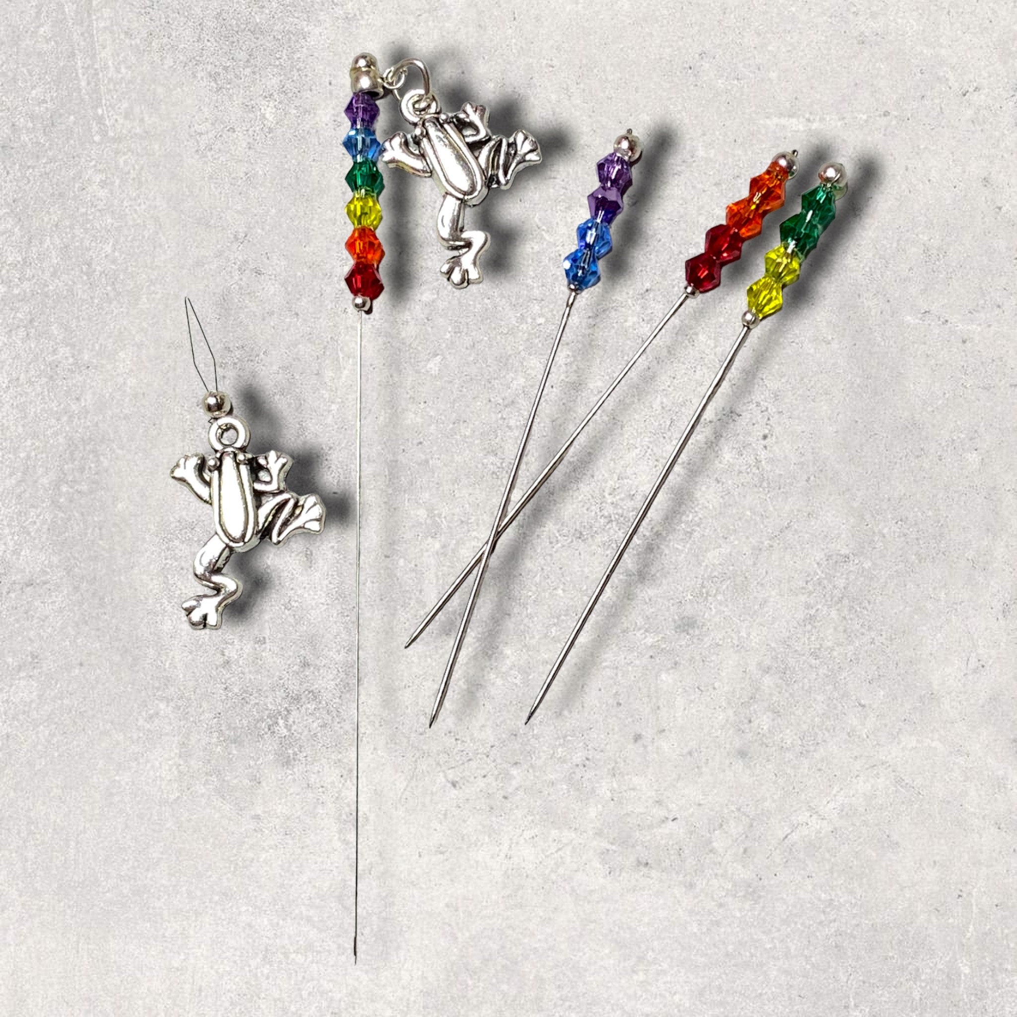 LGBT Rainbow & Frog Tail Tucker Counting Pins Needle - Etsy