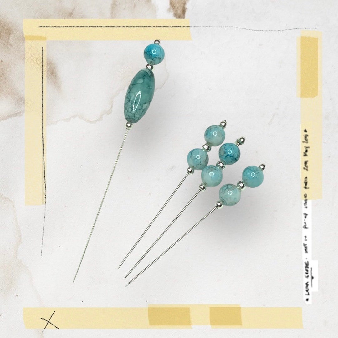 Blue Marble Tail Tucker, Matching Counting Pins and Scissor Minder ...