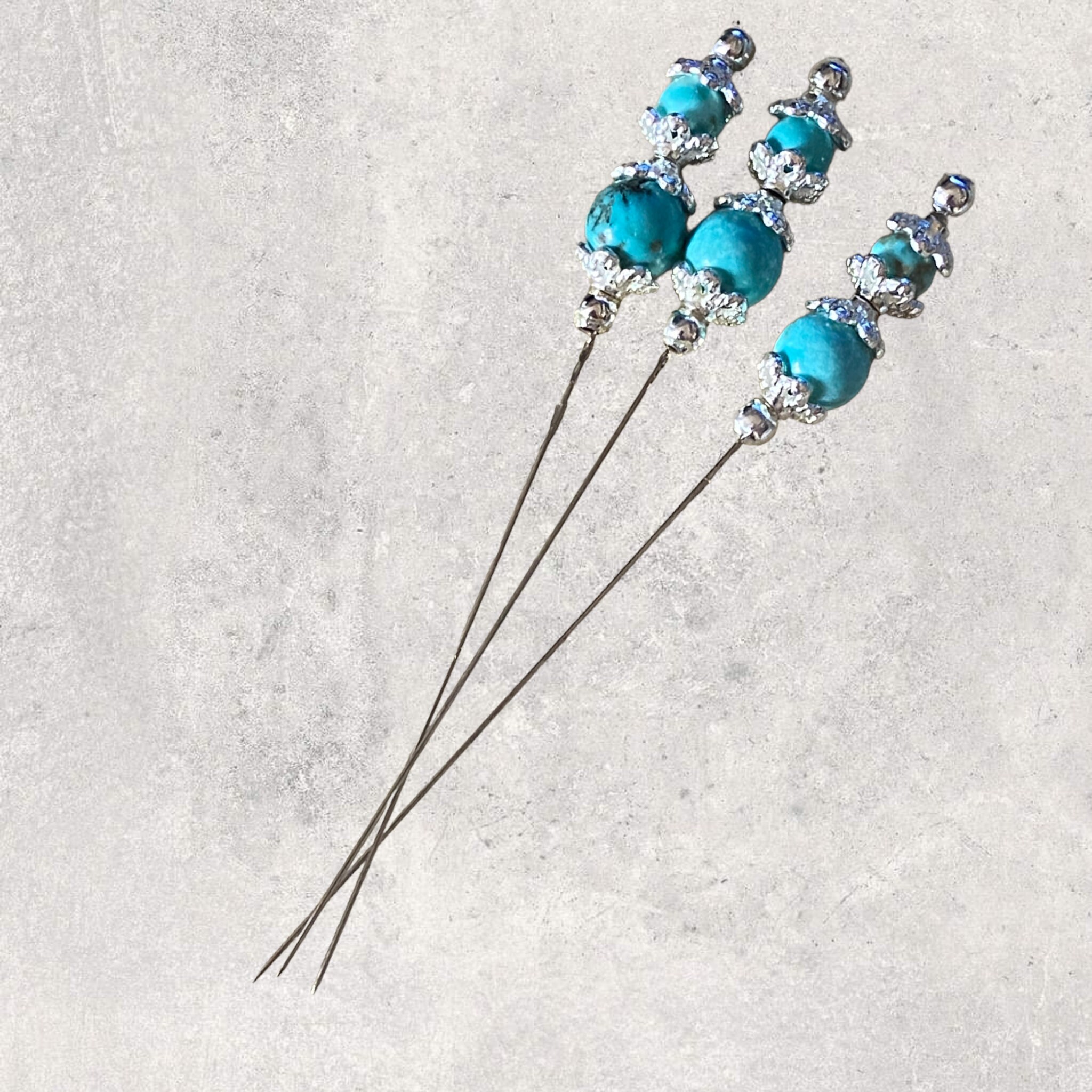 Turquoise white or Blue Tail Tuckers or Pins - Etsy UK