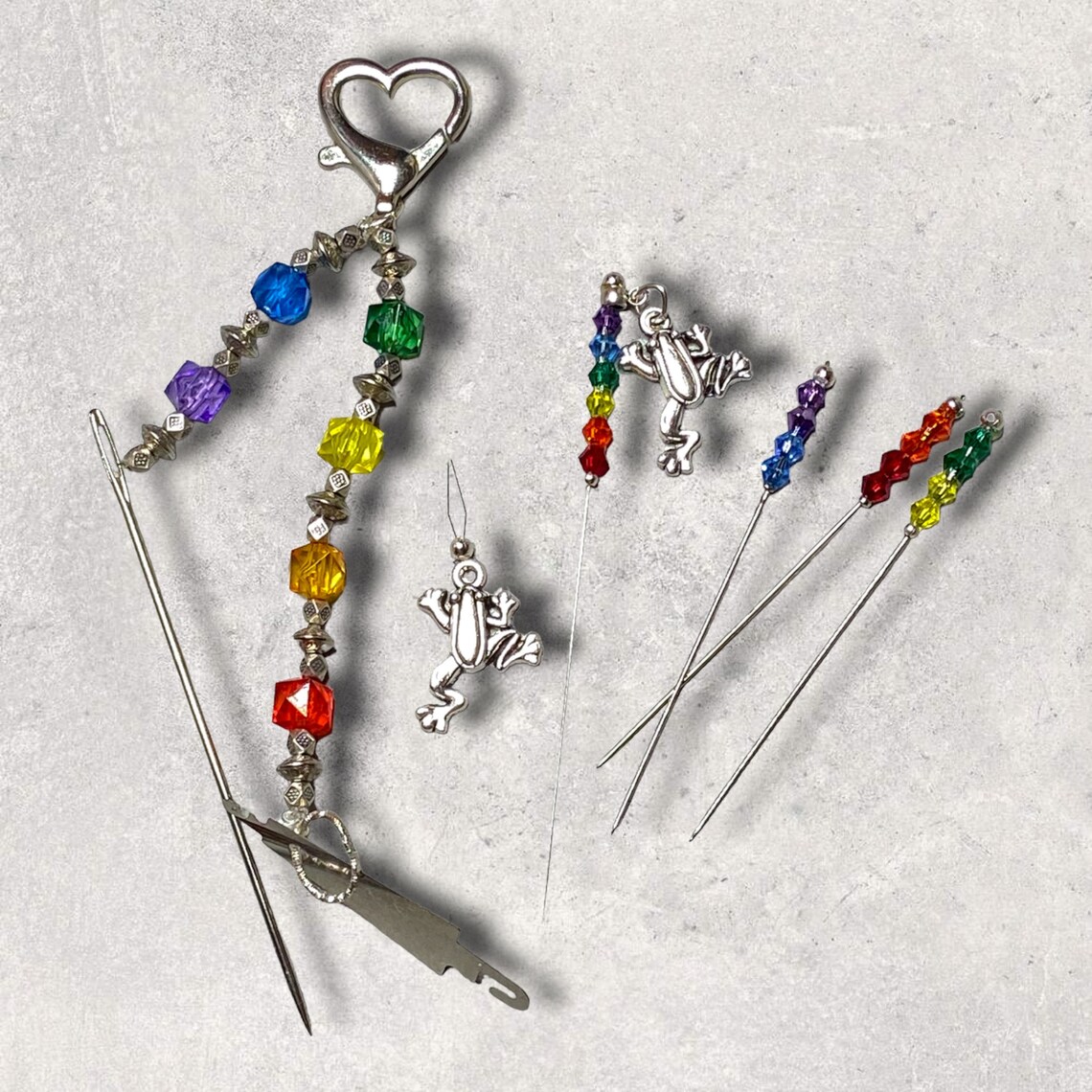 LGBT Rainbow & Frog Tail Tucker Counting Pins Needle - Etsy