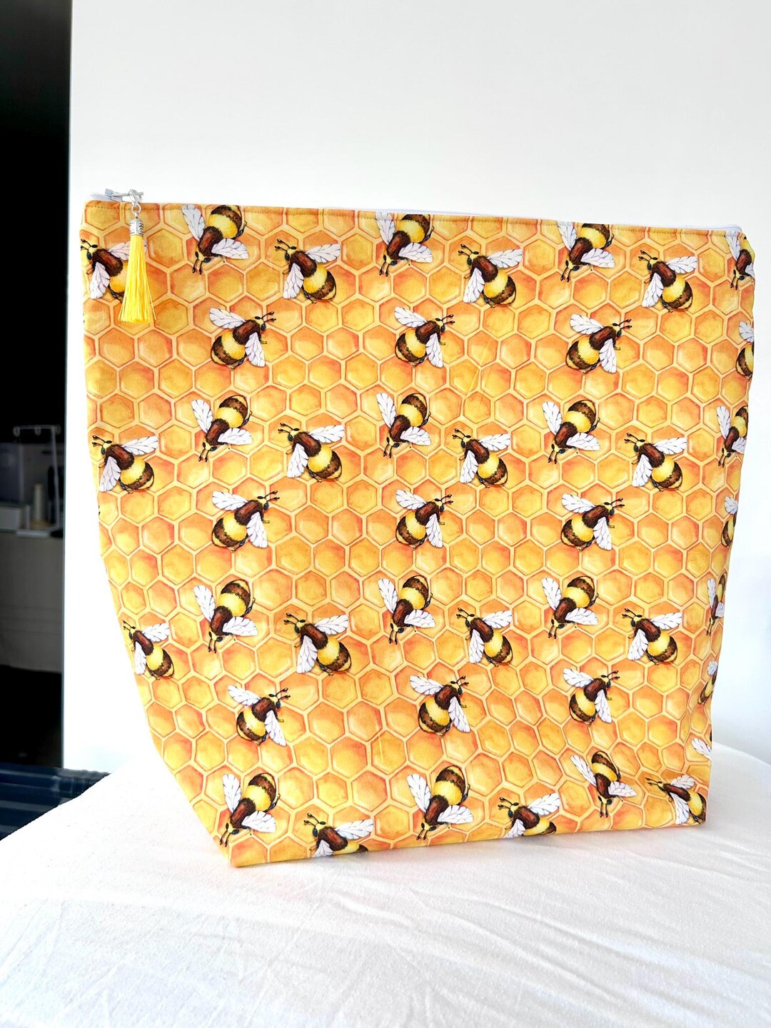Wide Base Full Fabric, Bee in Hive WIP / Cross Stitch or Craft Project ...