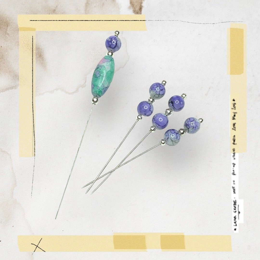 Purple Marble Tail Tucker, Matching Counting Pins and Scissor Minder ...