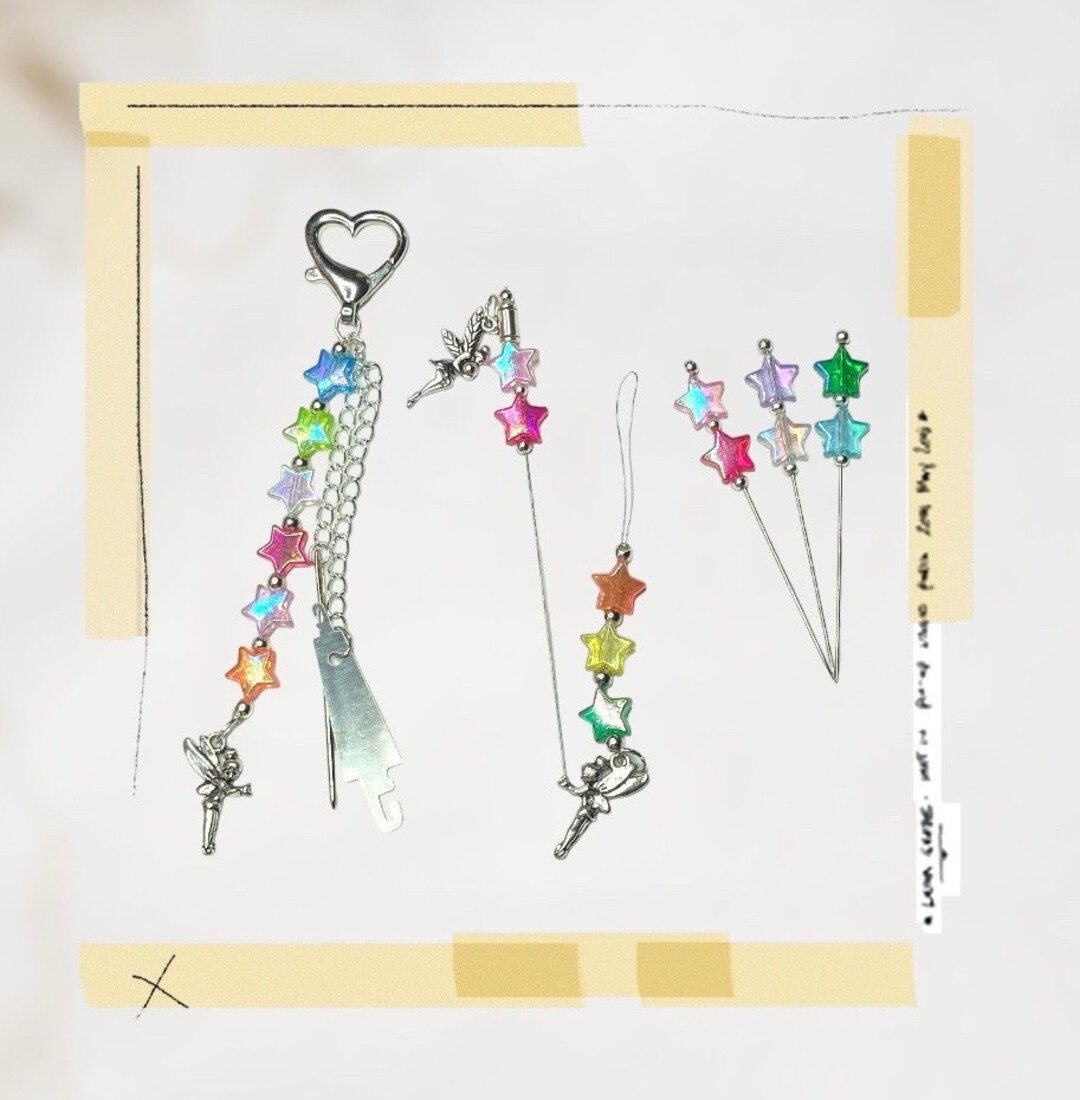 Aurora Stars With Silver Fairy Scissor Fob, New Style Needle Threader ...