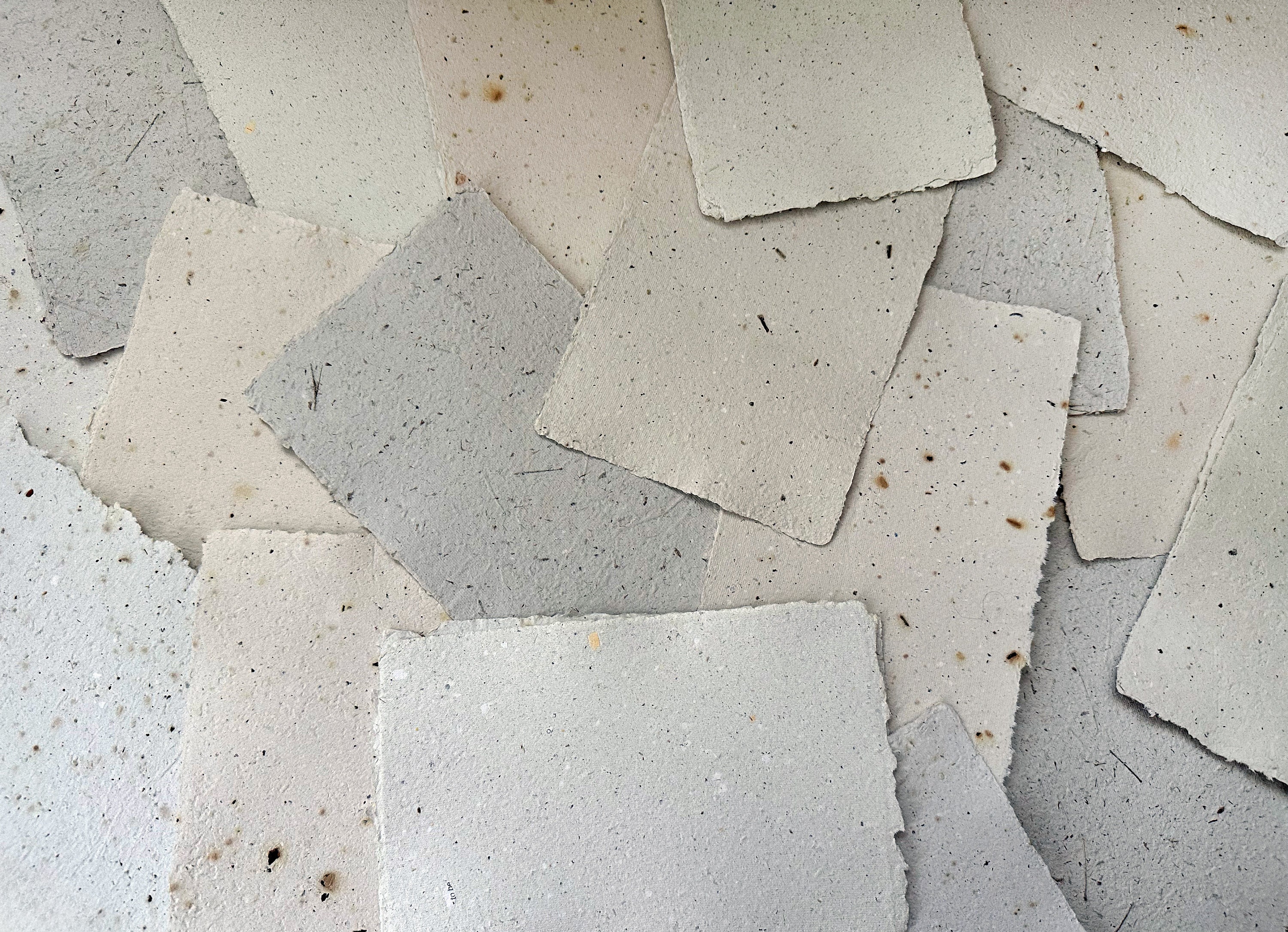 Handmade Paper -- Assorted Neutrals, 7 Sheets per Pack. Size Approx 5.5 ...