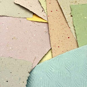 Handmade Paper Variety Pack: 20 Sheets in Assorted Colors & Weights; 5. ...