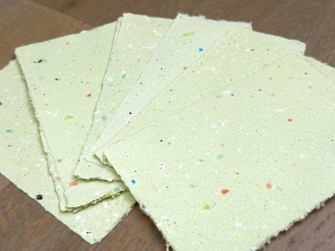 Handmade Paper: "neon Jubilee", 3 Sheets per Pack. Approx 5.5 X 8.5 ...
