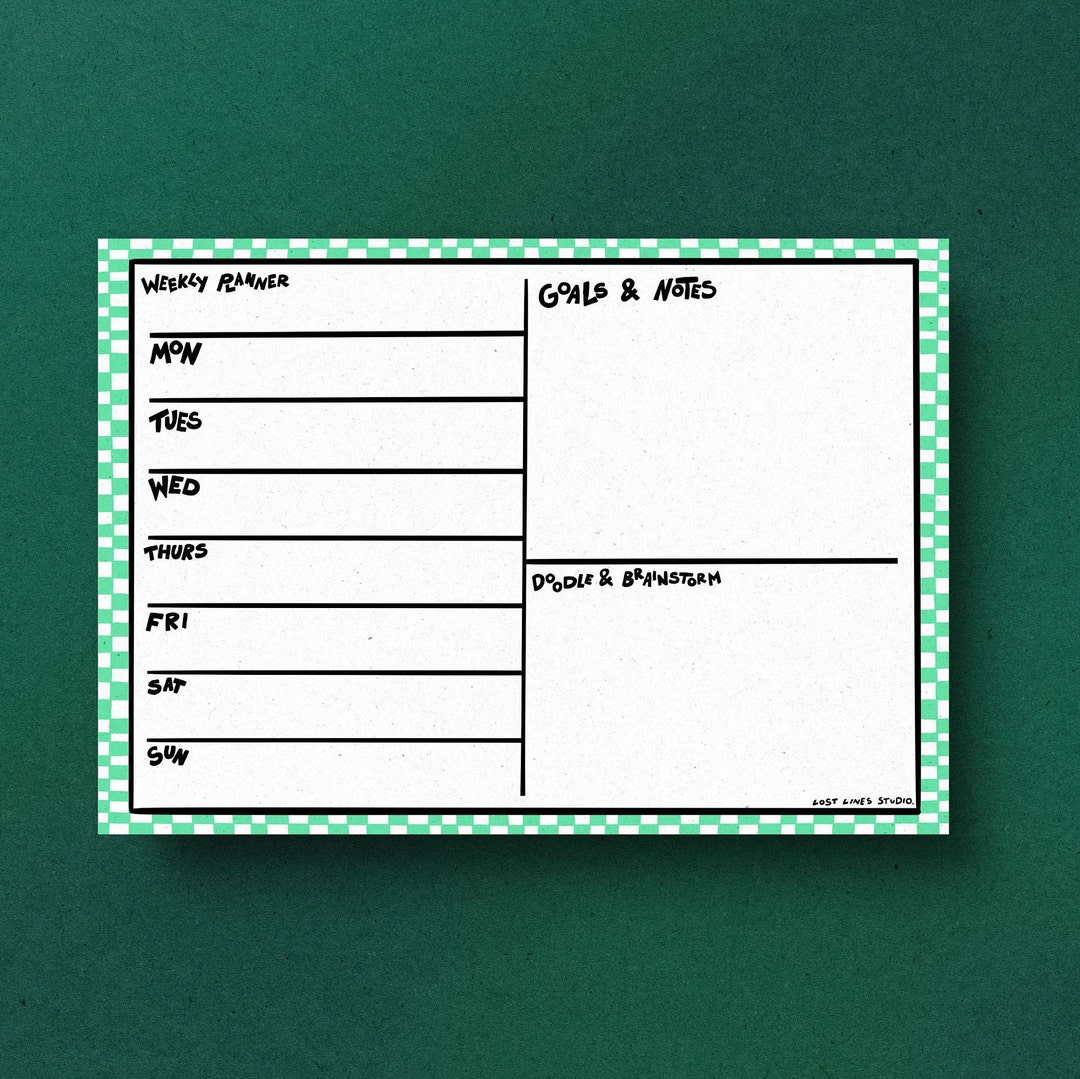 Weekly Planner Digital Download Personal Stationary Plan - Etsy