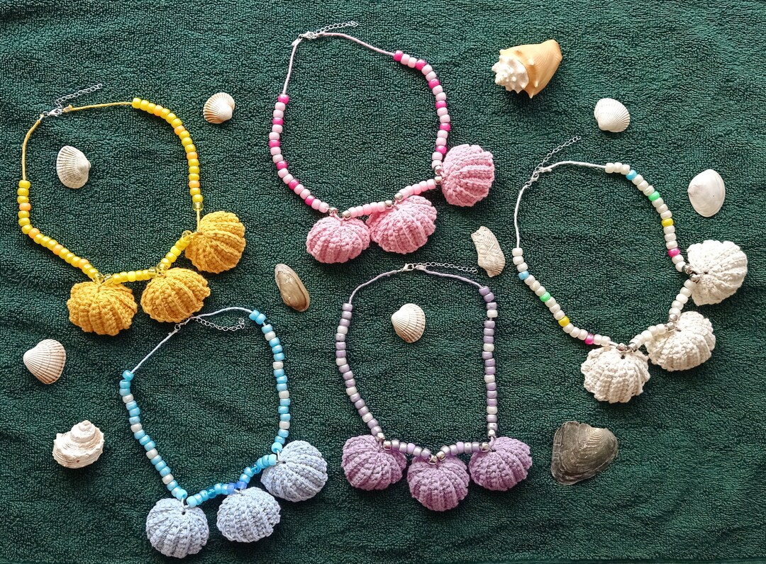 Barbie Movie Inspired Handmade Crochet Seashell Necklace - Etsy