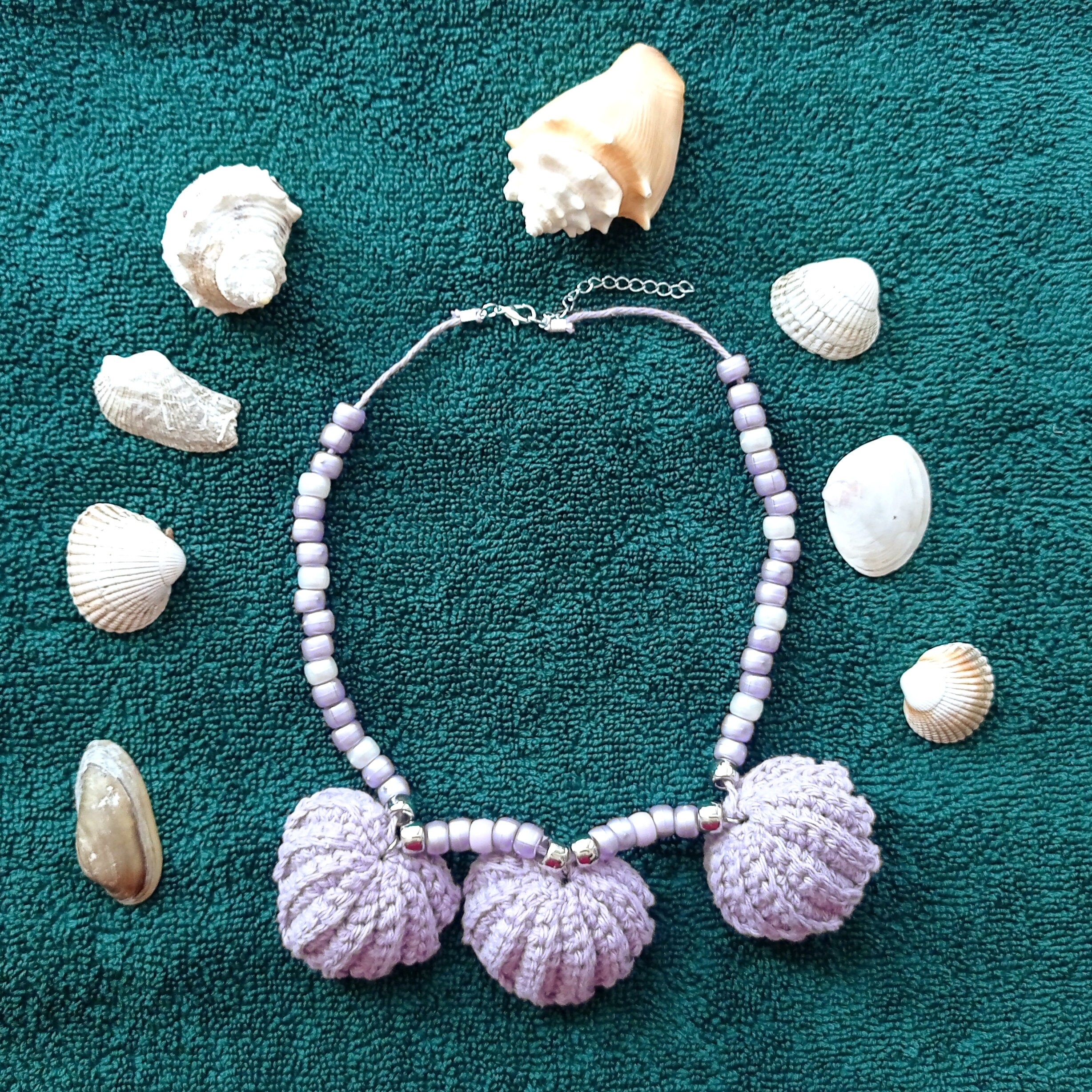 Barbie Movie Inspired Handmade Crochet Seashell Necklace - Etsy