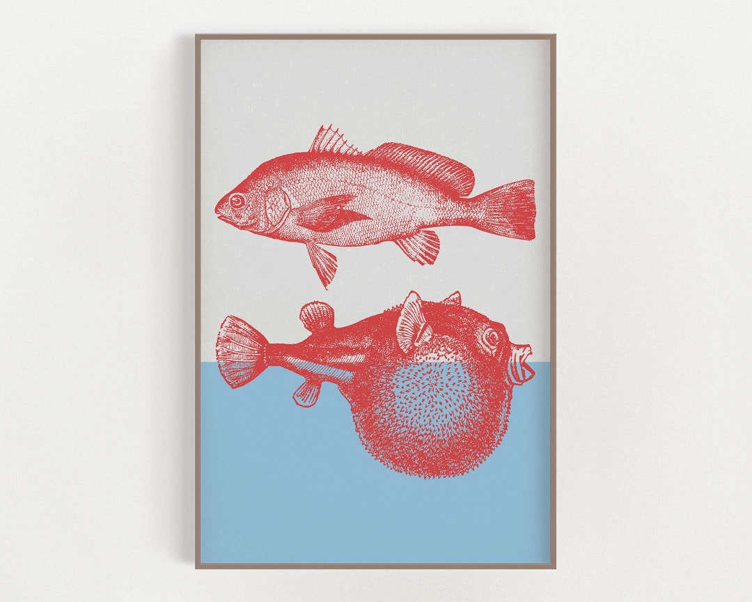 Tropical Fish Print - Fish Wall Art - Beach House Decor - Fish Poster ...
