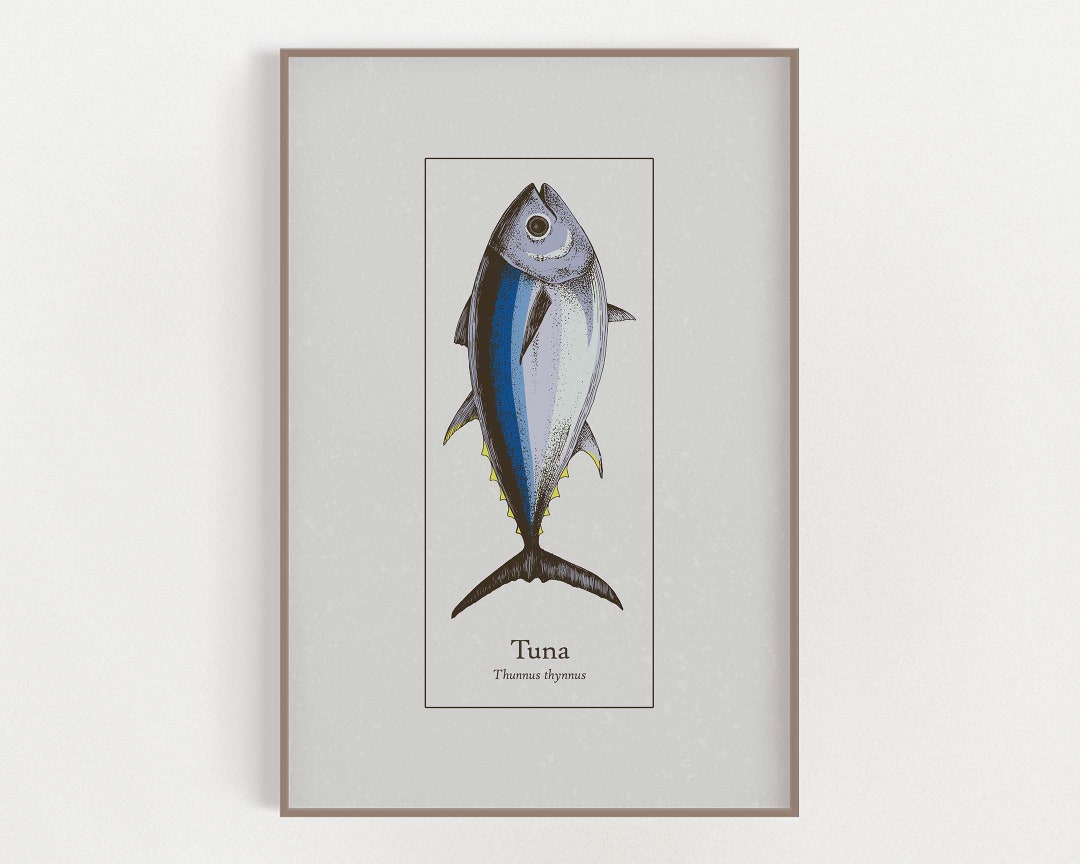 Tuna Fishing - Gone Fishing Art - Tuna Print - Tuna Fish Art Poster ...