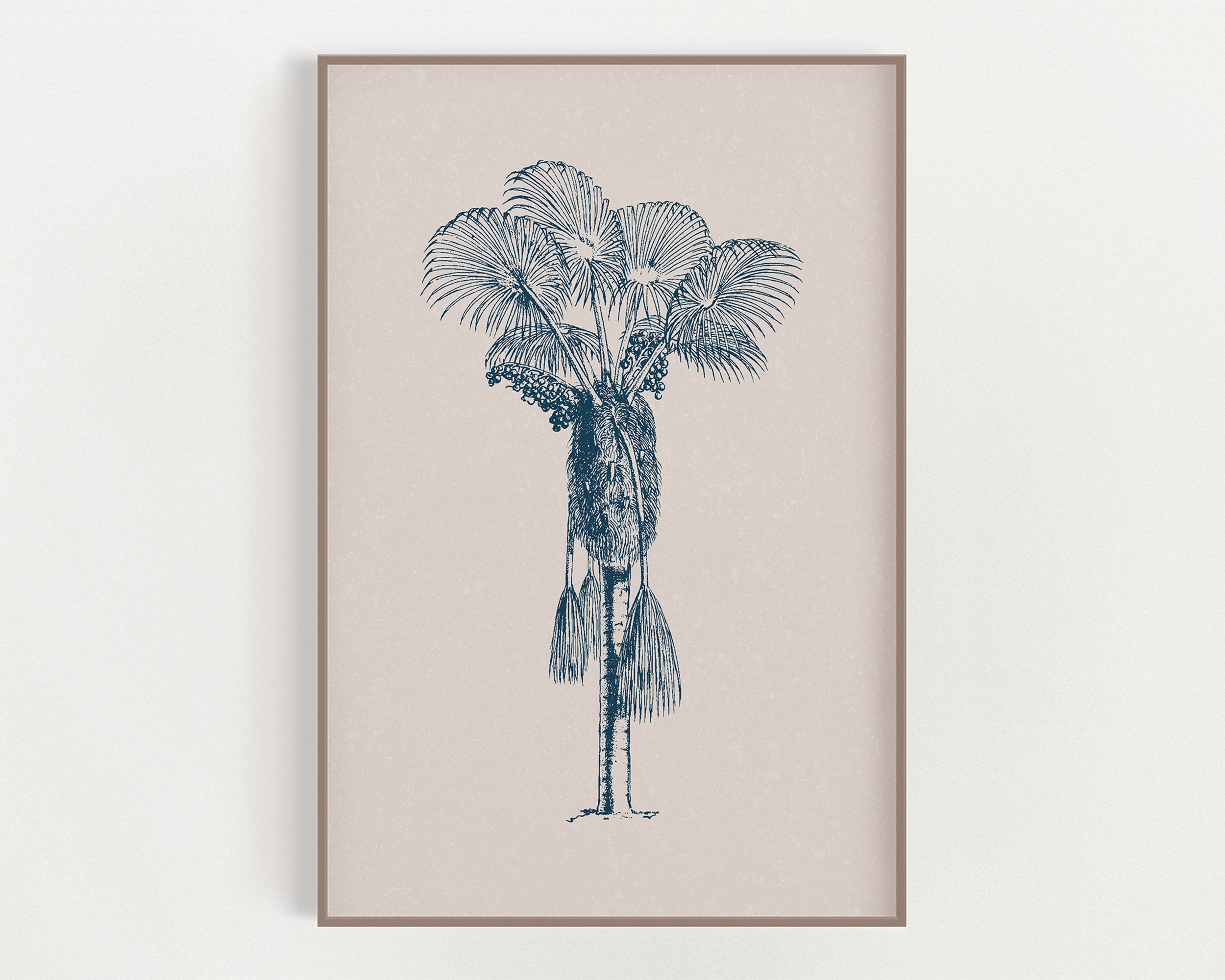 Tropical Palm Tree Print Beach Wall Art Coastal Wall Art Nautical Wall