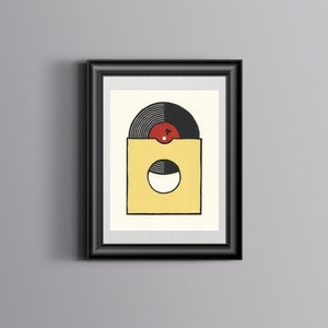 Simple Single | Linocut Print | Vinyl Art | Hand Printed - Etsy