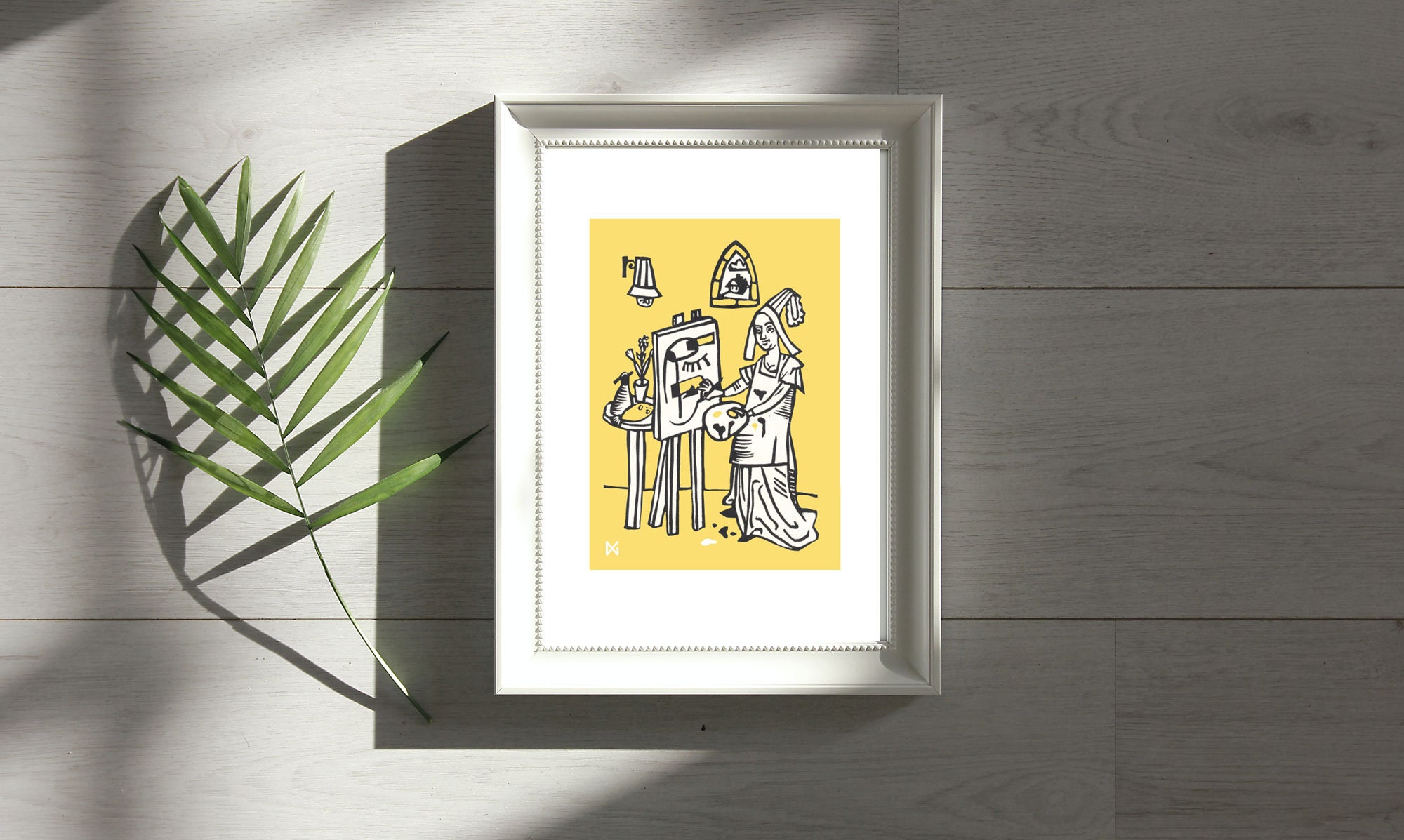 Medieval Still Life Linocut Print Medieval Art Hand - Etsy