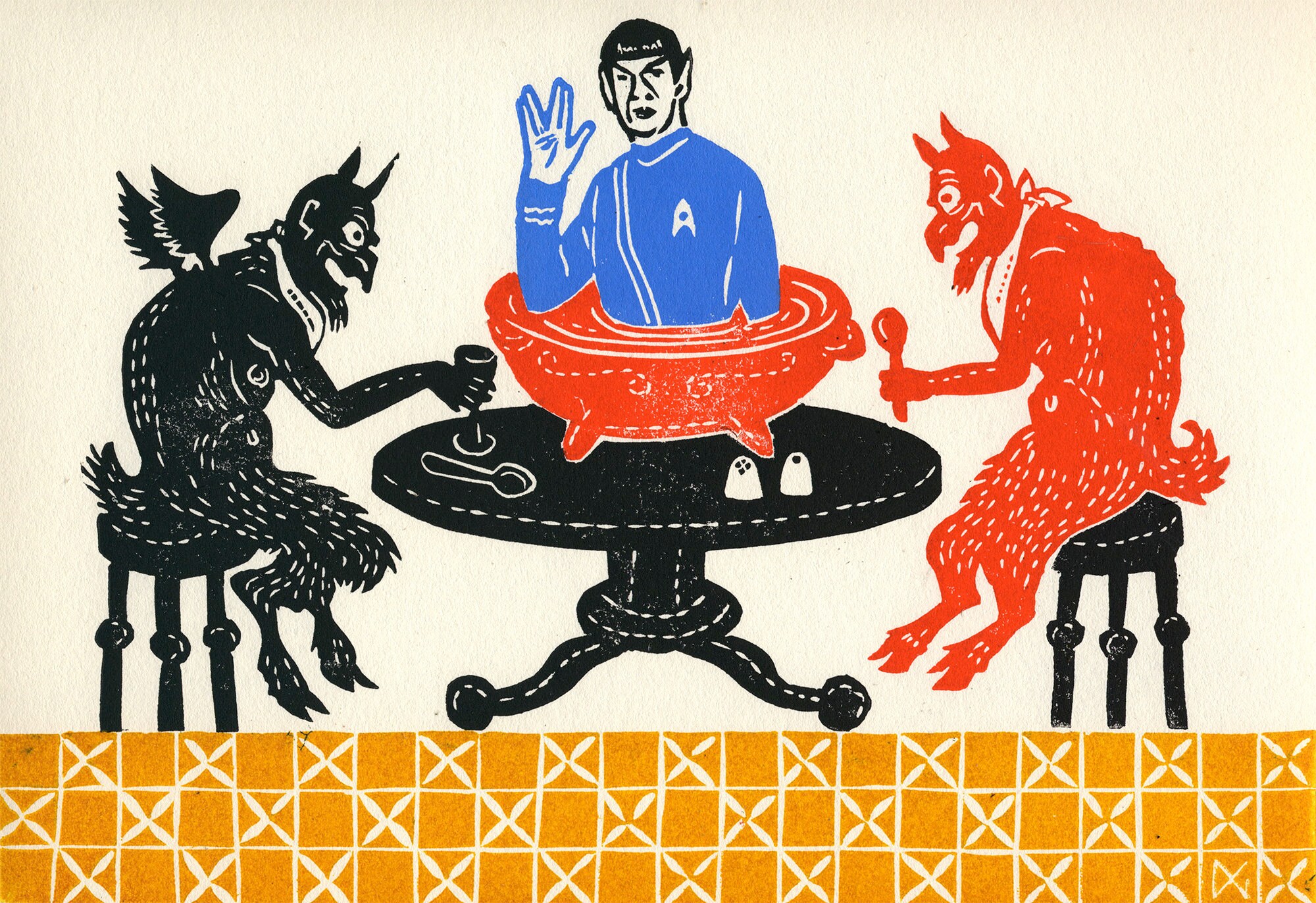 Two Devils Celebrate 500 Years of Mischief - Etsy