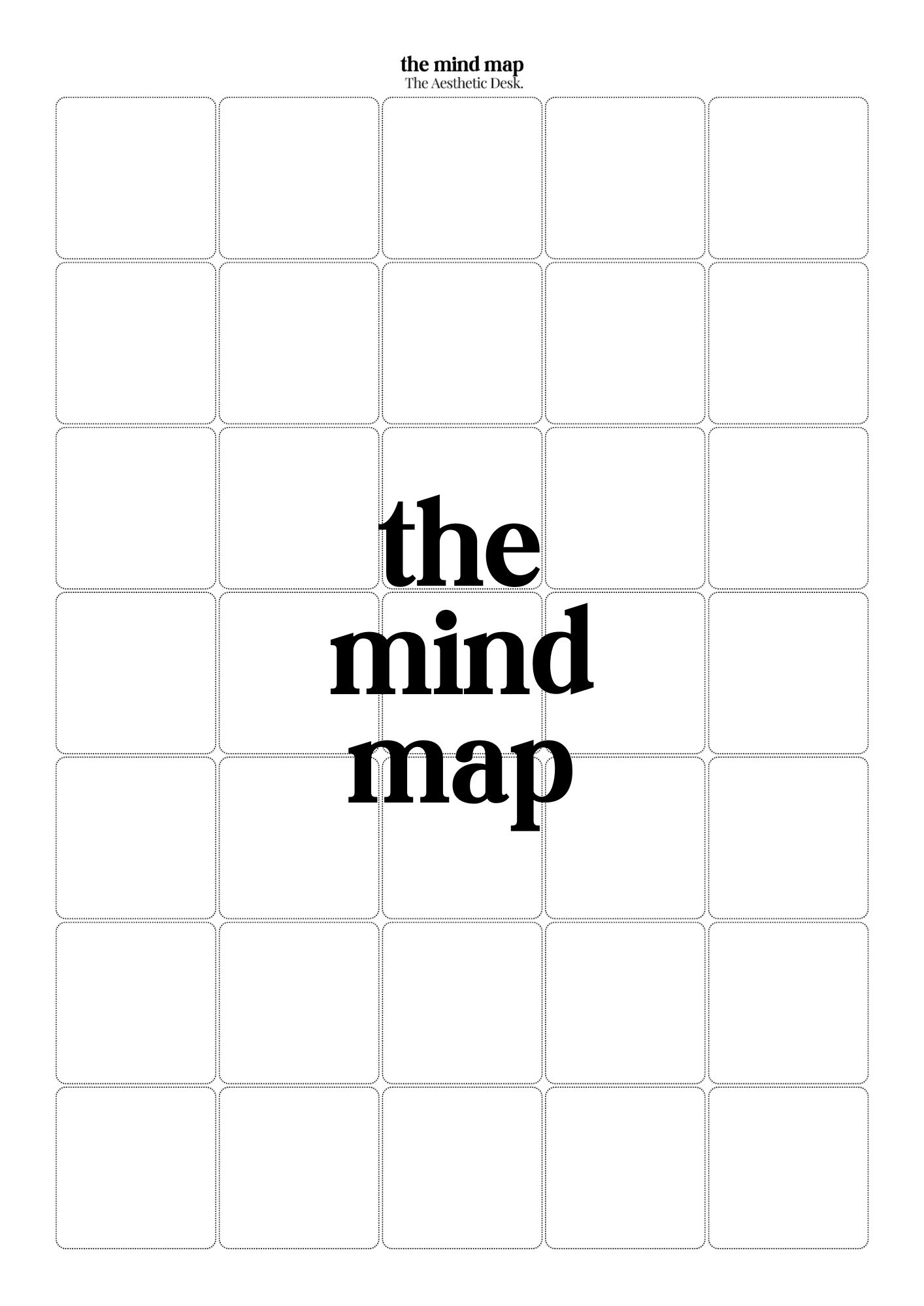 The Mind Map Pdf - Etsy