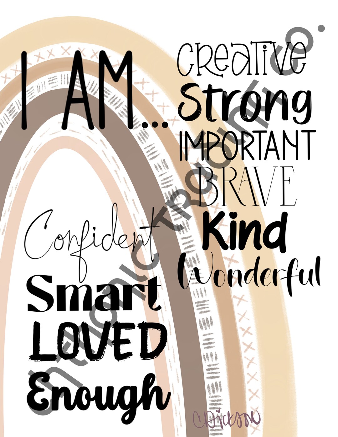 Children’s Daily Affirmations Chart, Montessori, Gentle Parenting ...