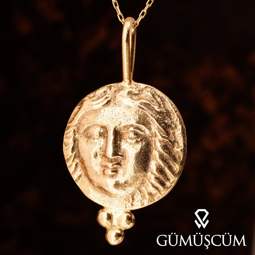 Coin Pendant, Ancient Roman Coin Pendant, Aphrodite Intaglio Pendant ...