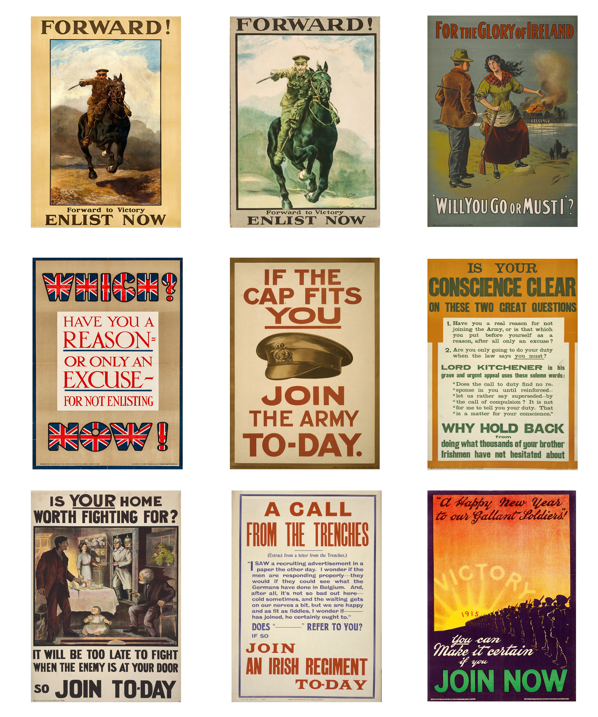 World War 1 British Propaganda Posters WW1 Wall Art High | Etsy UK