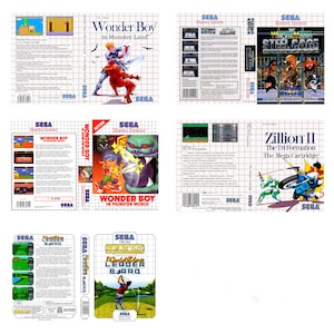 Sega Master System Replacement Game Covers R - Z High Quality - Etsy