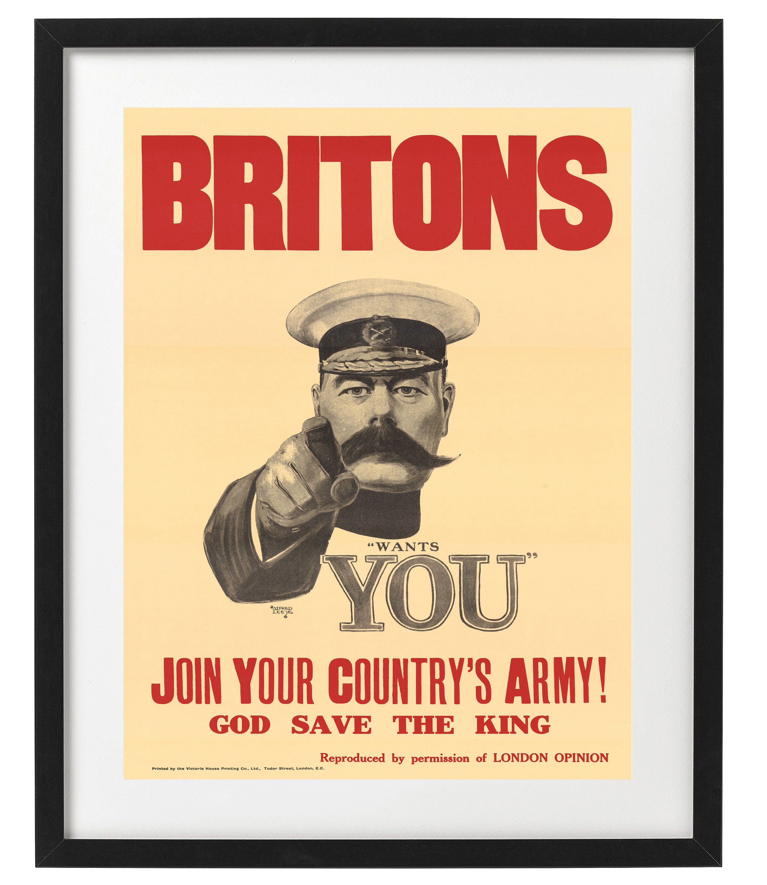 Britons You Lord Kitchener - British WW1 Propaganda Poster A3 / A4