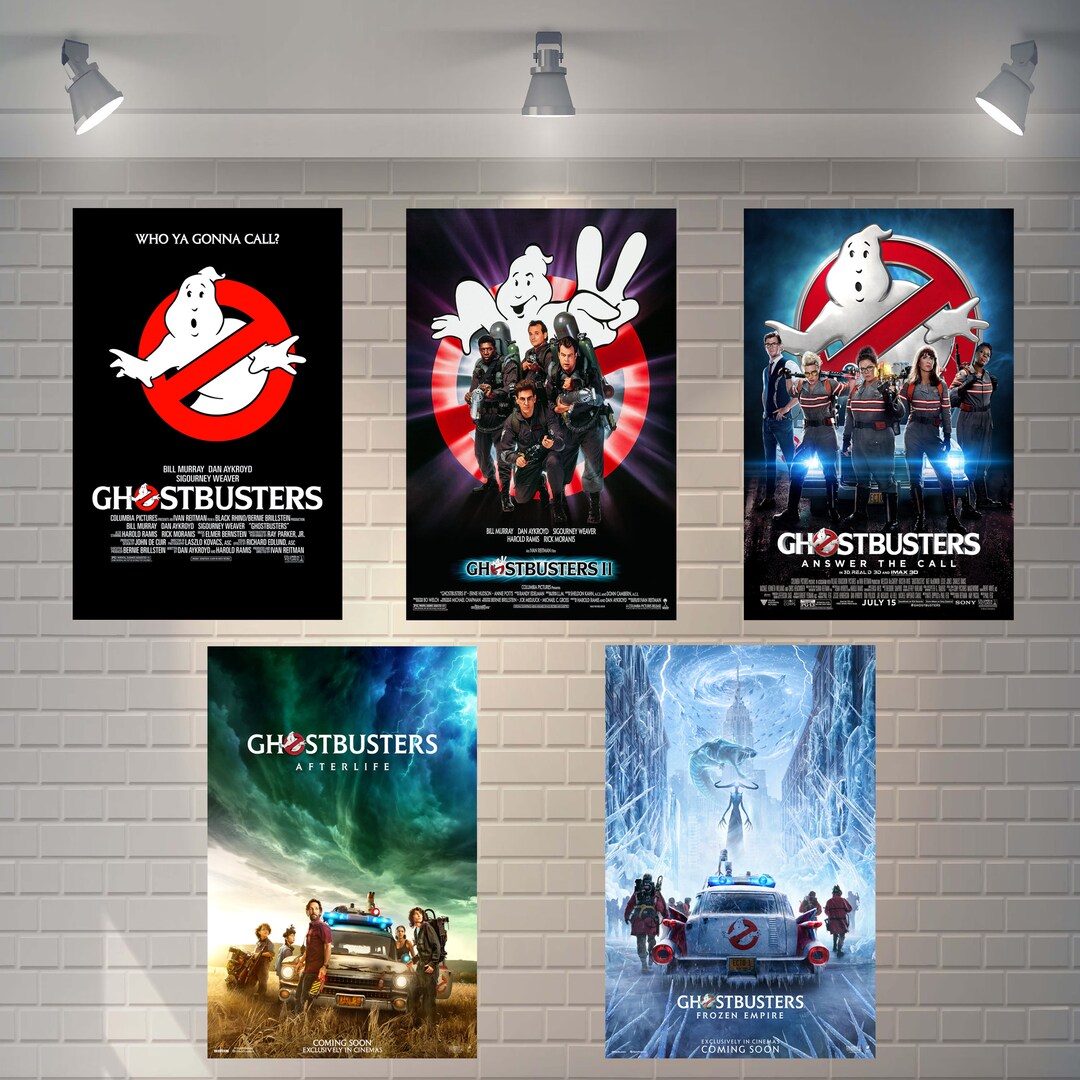Ghostbusters Poster Collection High Quality Wall Art A4 / A3 / A3 ...
