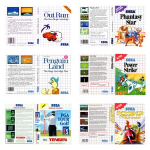 Sega Master System Replacement Game Covers A - P High Quality - Etsy UK