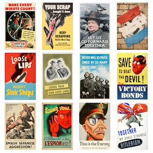 World War 2 Allied Propaganda Posters WW2 Wall Art High Quality - World ...