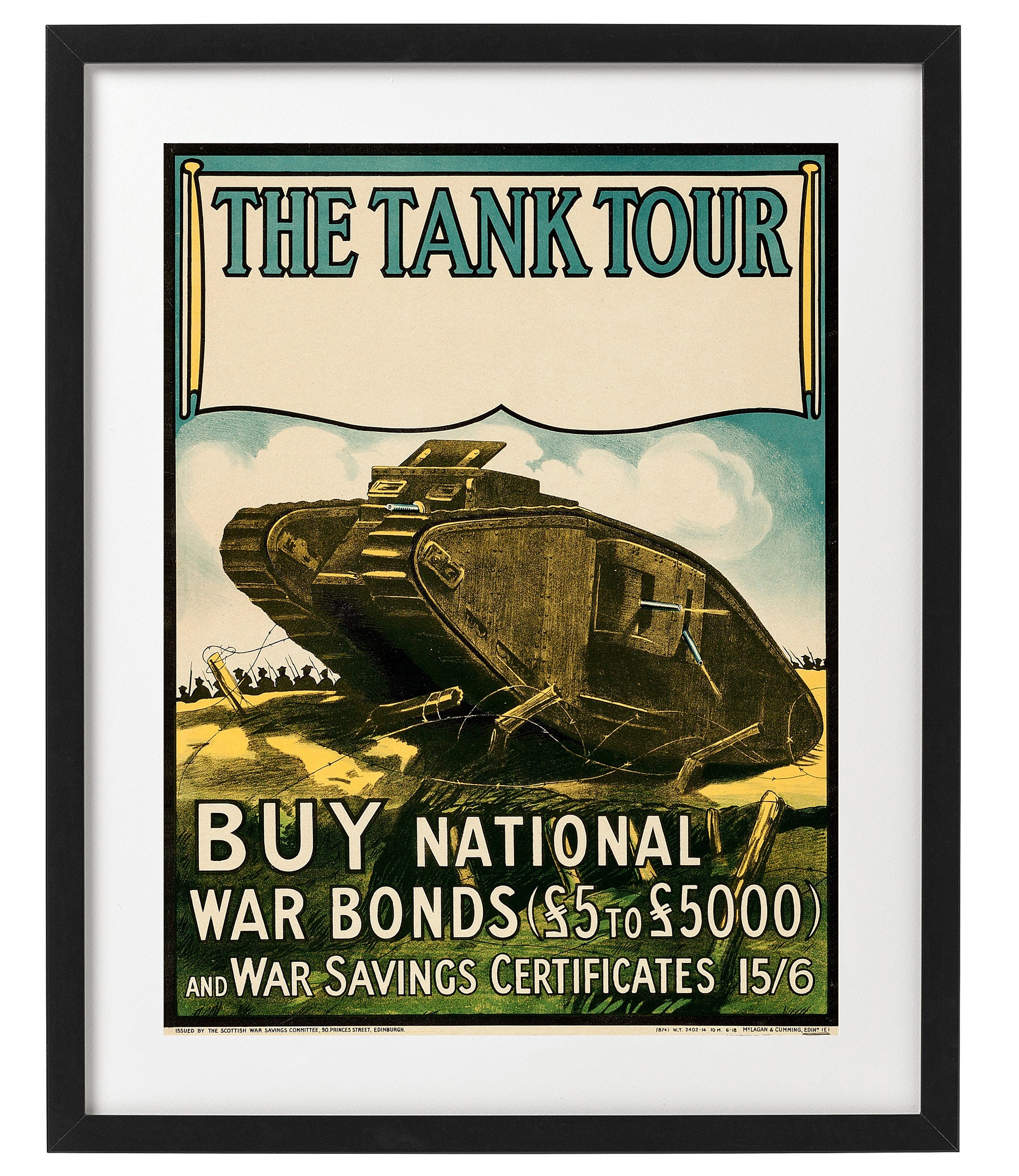 The Tank Tour British WW1 Propaganda Poster A3 / A4 - Etsy