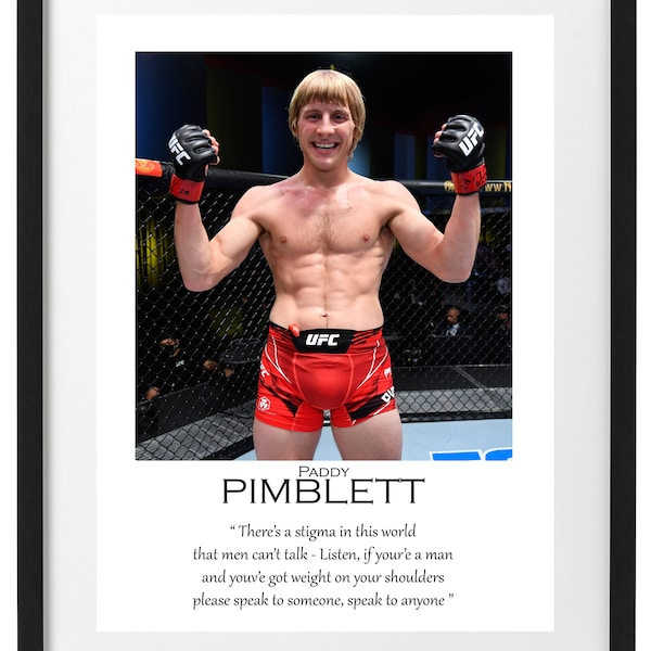 Paddy Pimblett Poster - Etsy