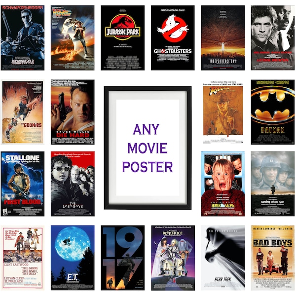 Movie & Tv Posters - Etsy UK