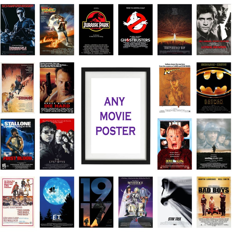 Movie Posters on Paper - Etsy UK