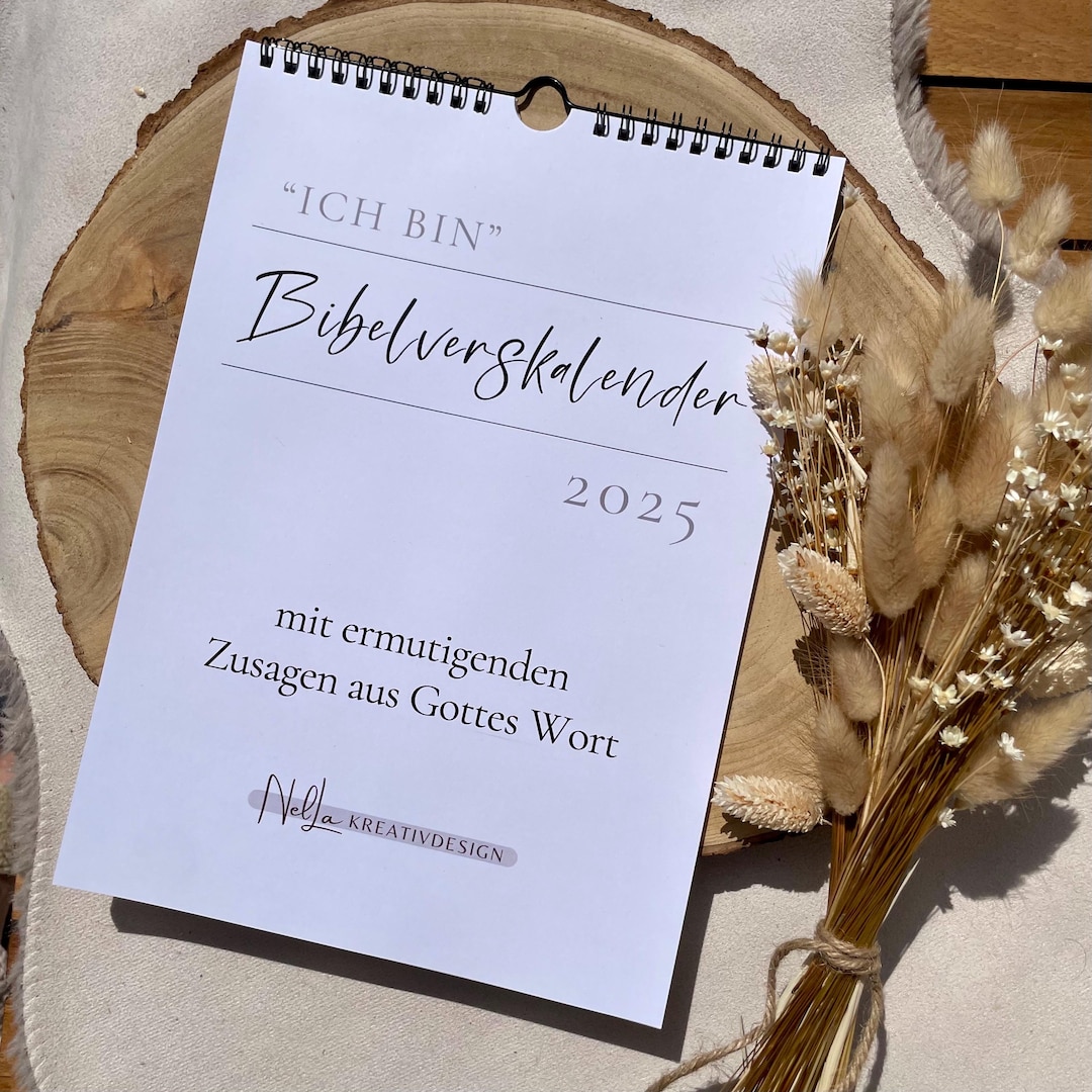 Christian Calendar 2025 With i Am Statements Bible Verse Calendar 2025 ...