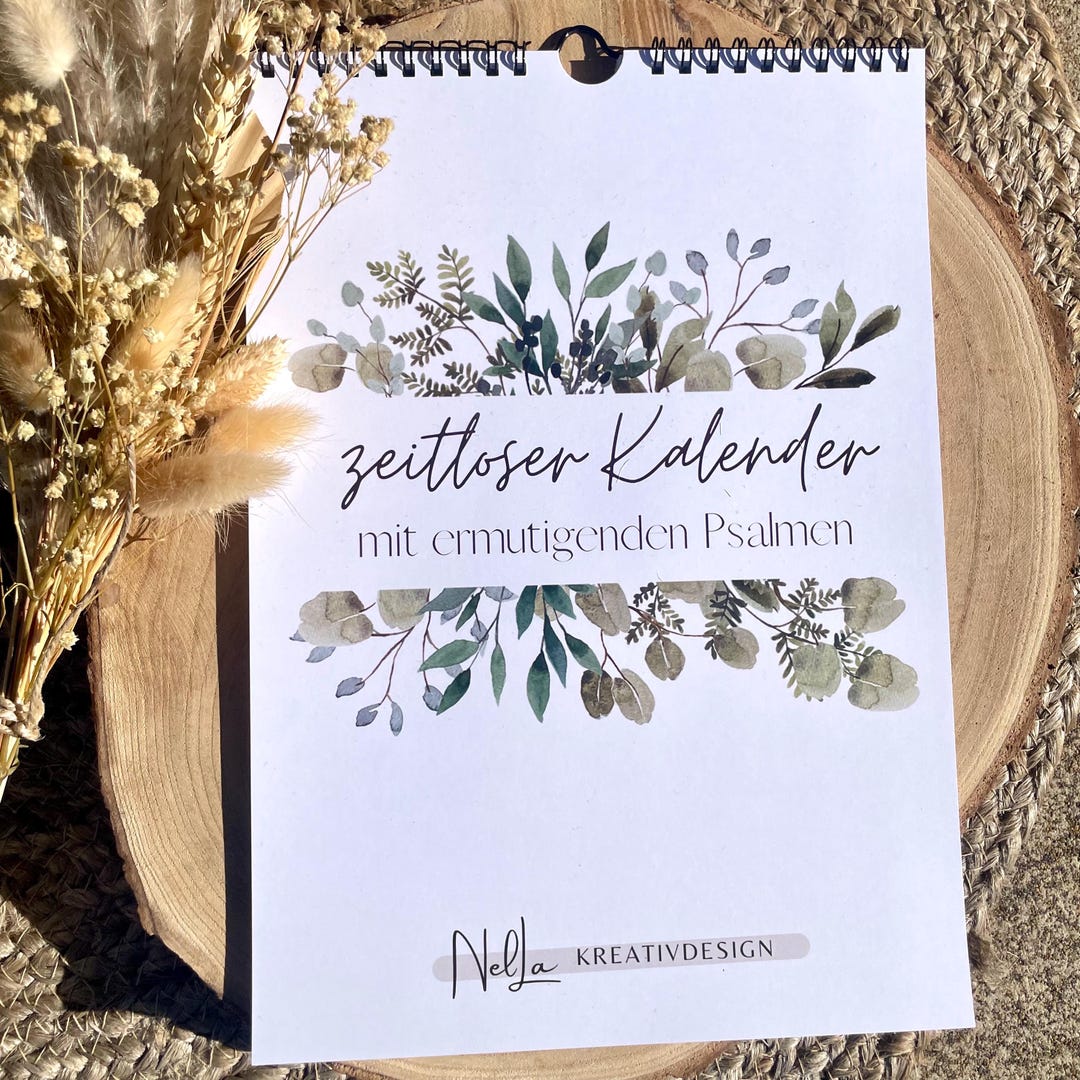 Christian Calendar With Bible Verses | Timeless Calendar | Christian ...