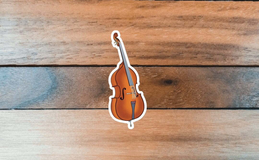 Bass Sticker, Upright Bass, Double Bass, Gift for Orchestra Member ...