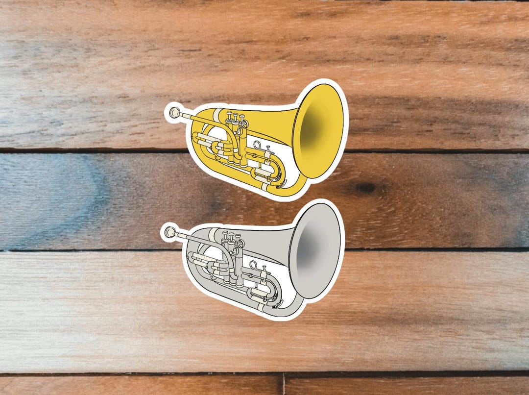 Baritone Sticker, Marching Baritone Sticker, Marching Band Sticker ...