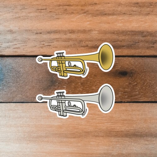 Trumpet Players Kick Brass Sticker Trumpet Sticker Trumpet - Etsy