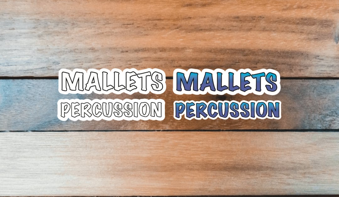 Mallets Percussion Text Stickers, Sticker Pack - Etsy