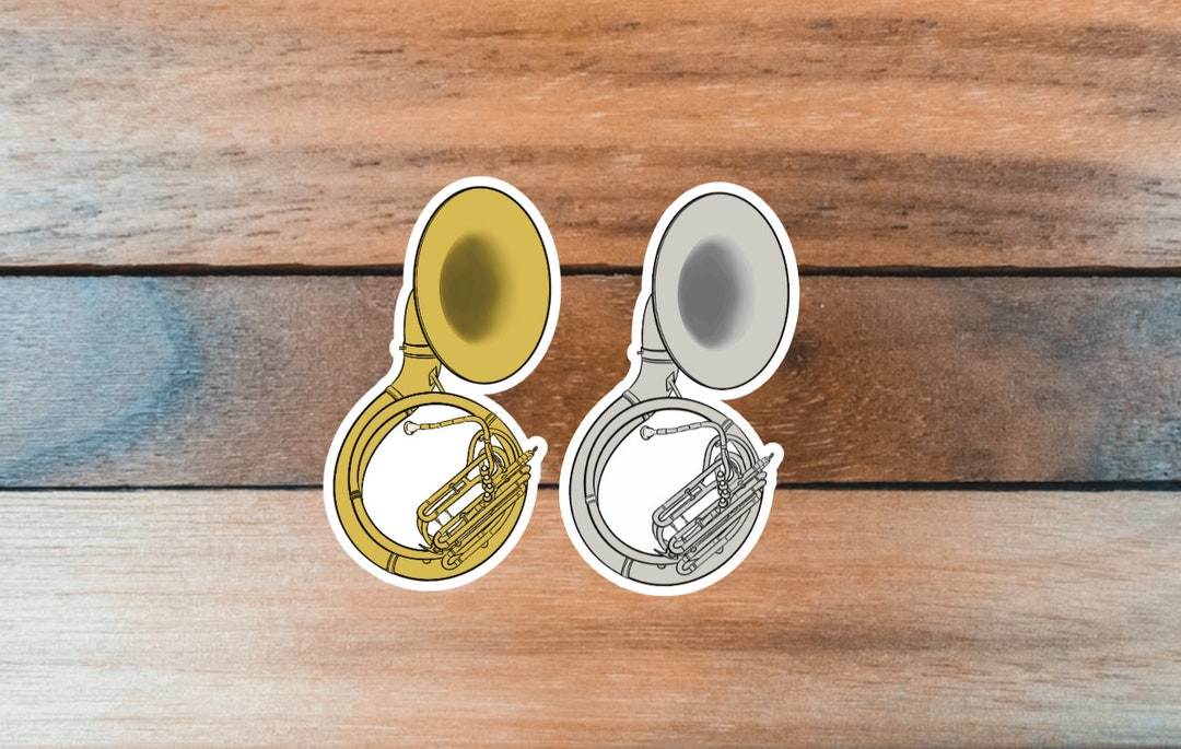 Sousaphone Sticker Tuba Sticker Low Brass Sticker - Etsy