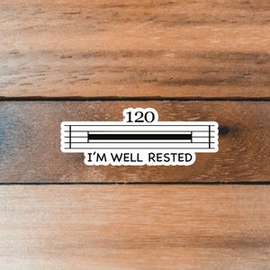 Music Rest Sticker, Funny Music Stickers, Gift for Musician, Band ...
