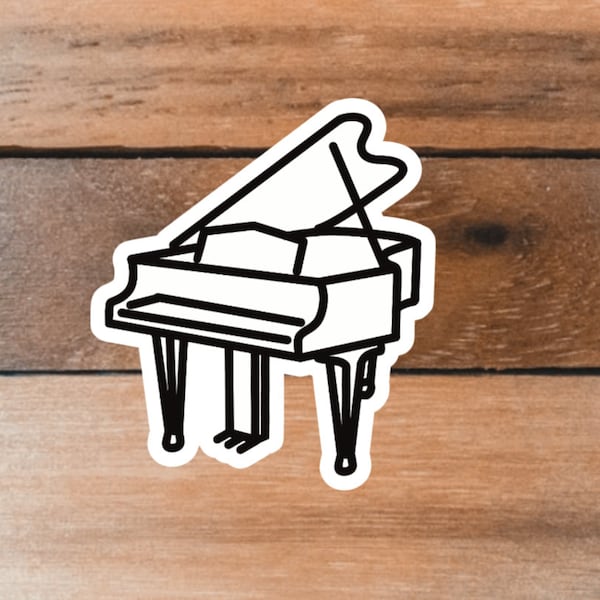 Piano Sticker - Etsy