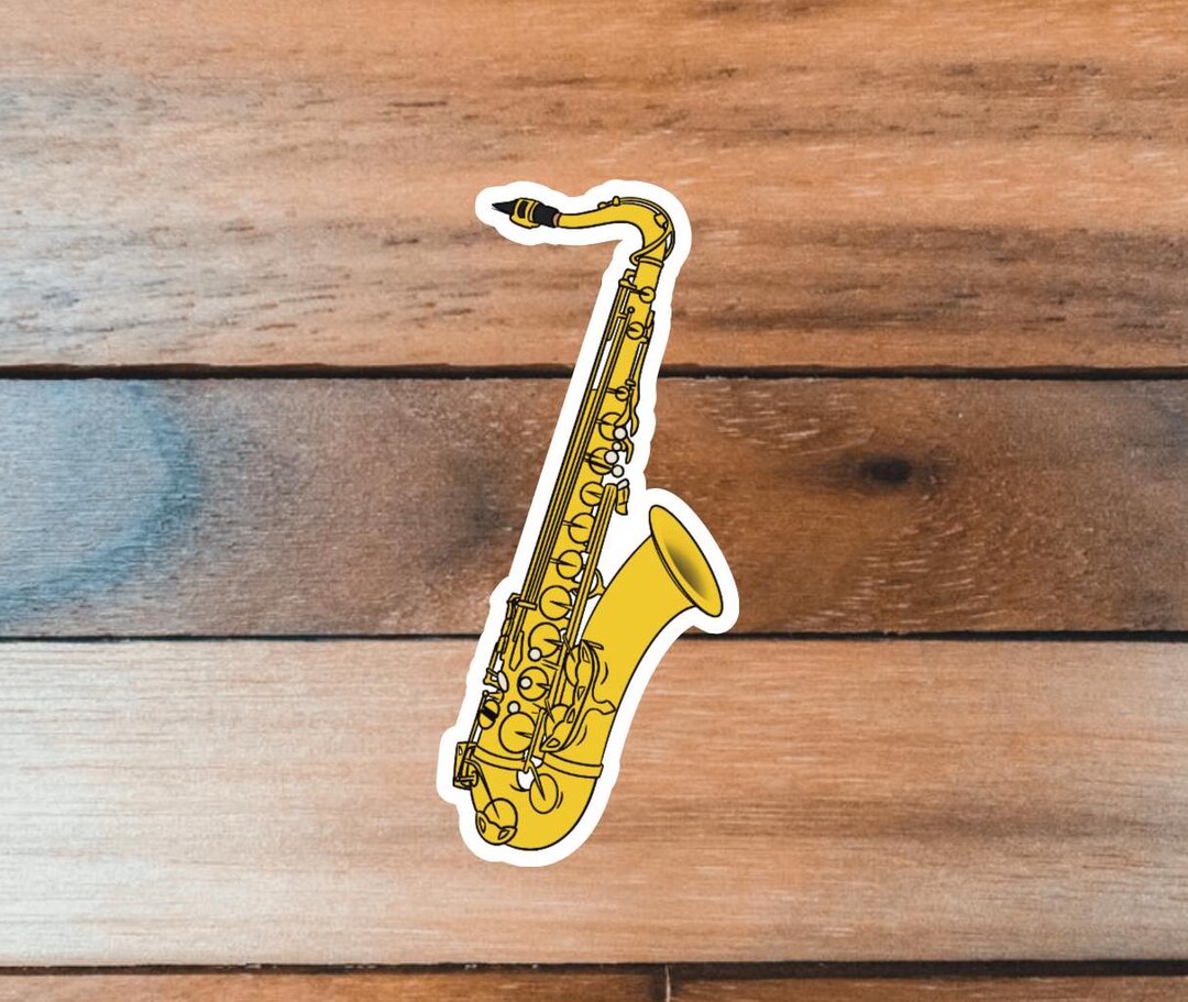 Tenor Saxophone Sticker, Tenor Sax Sticker - Etsy