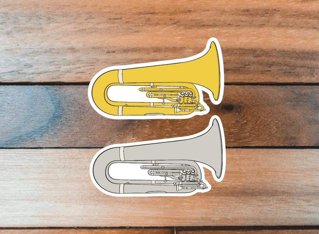 Tuba Sticker, Marching Tuba Sticker, Horn Sticker, Marching Band ...