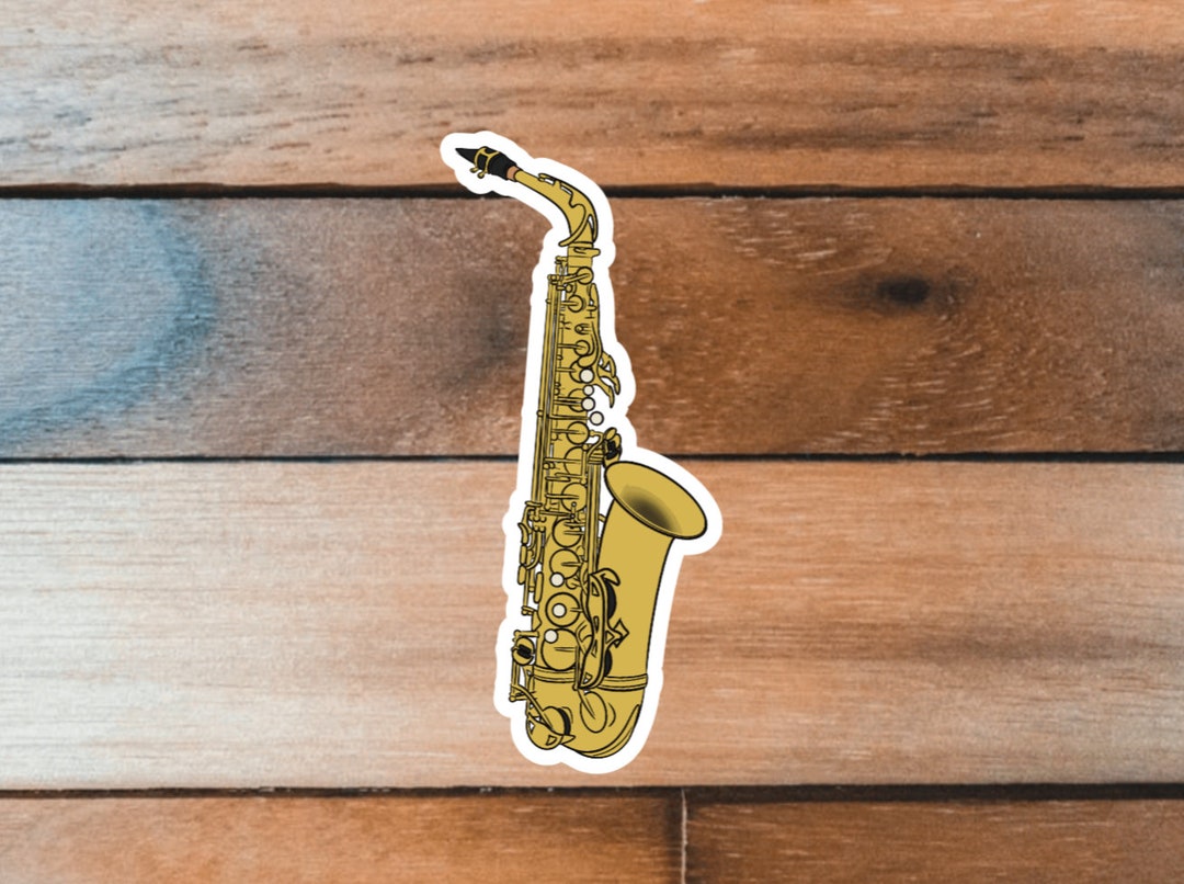 Alto Saxophone Sticker, Alto Sax Sticker - Etsy