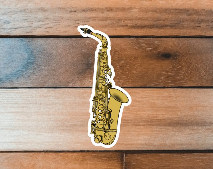 Alto Saxophone Sticker, Alto Sax Sticker - Etsy
