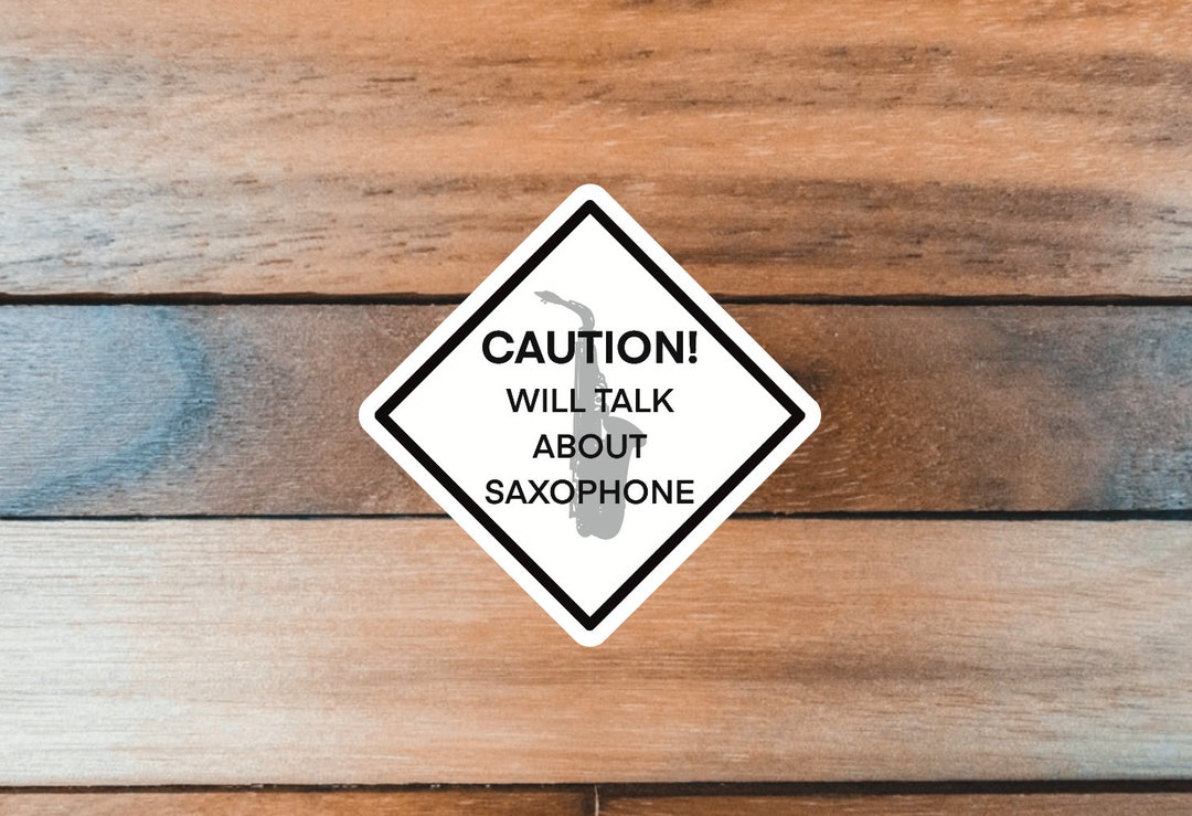 Alto Saxophone Sticker, Alto Sax Sticker, Music Sticker, Saxophone ...