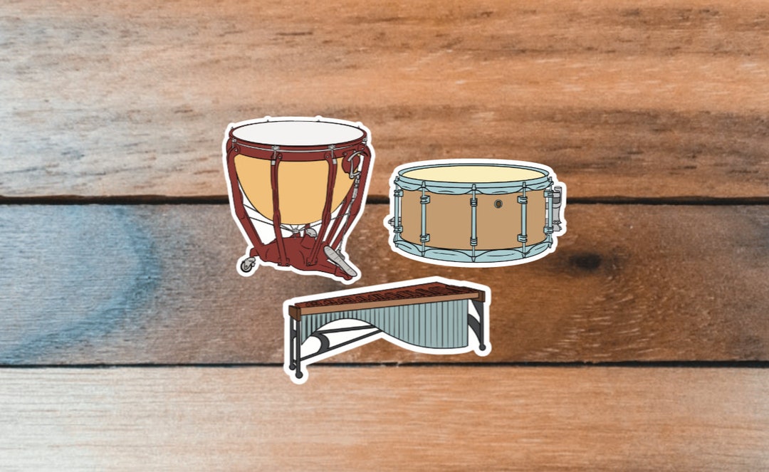 Percussion Sticker Pack, Timpani Sticker, Marimba Sticker, Snare Drum ...