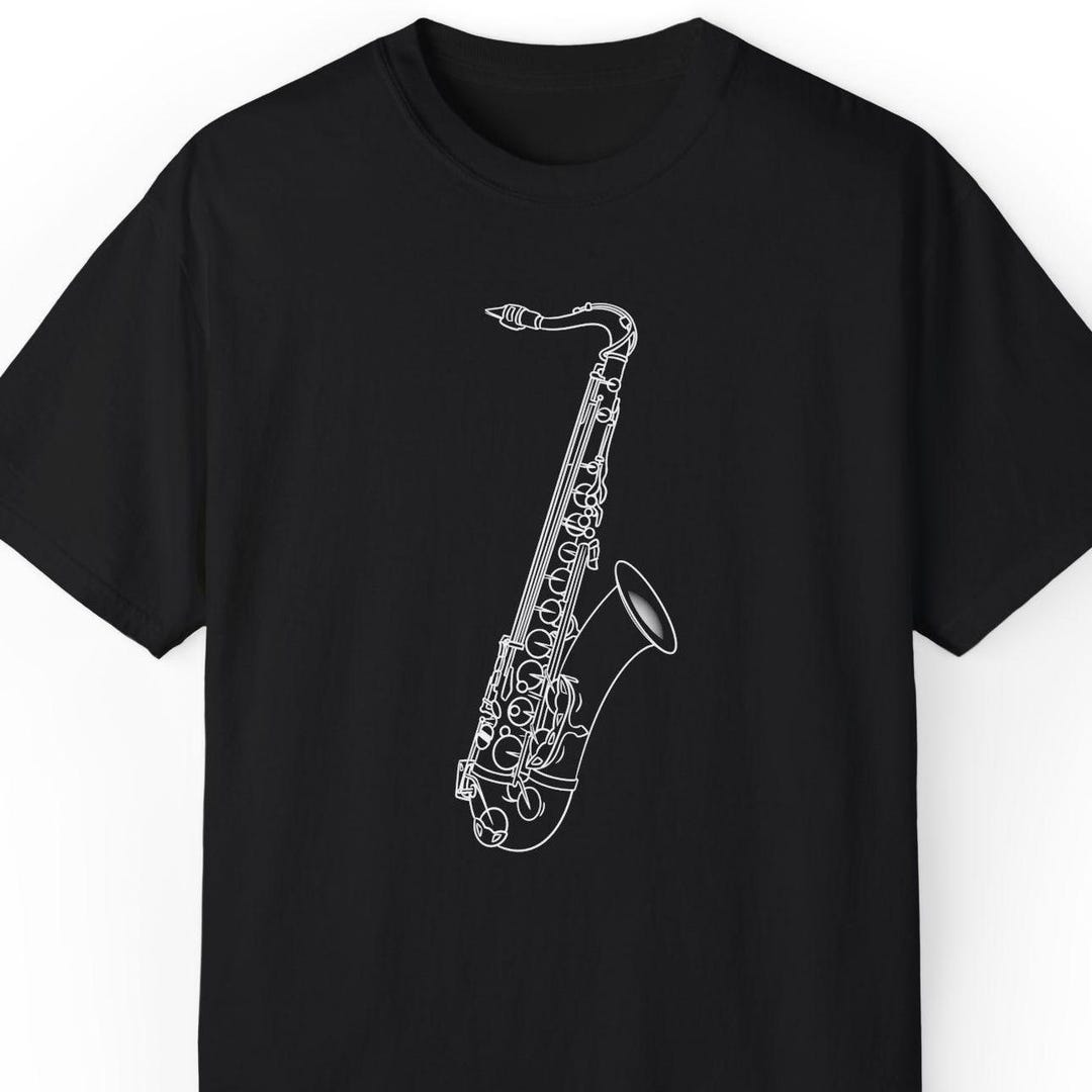 Tenor Saxophone Shirt, Gift for Saxophone Player, Band Shirt, Comfort ...