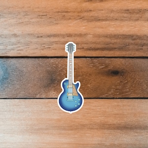 Electric Guitar Sticker Gift for Guitarist Guitar Player - Etsy